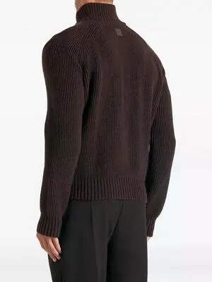 Manière De Voir Rami In Suede & Knit Jacket