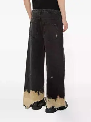 44 LABEL GROUP Dmth Bleach-effect Raw-cut Jeans