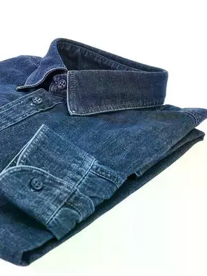Emporio Armani Washed-denim Shirt - Blue