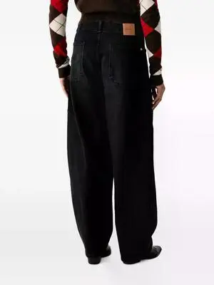 MOS MOSH Rosy Panelled Barrel-leg Jeans