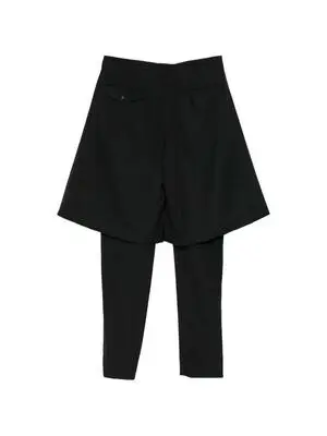 Comme Des Garçons Layered Flare-panel Trousers