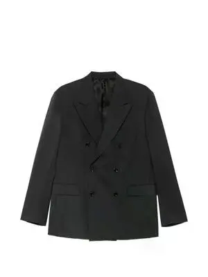 LARDINI Double-breasted Peak-lapel Suit - Grey
