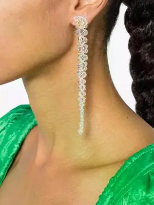 Simone Rocha Drip Crystal-embellished Drop Earrings