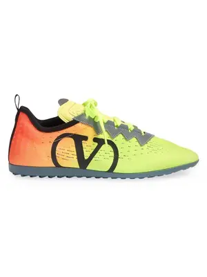 Valentino Garavani Chromathon Sneakers In Technical Fabric - Multicolored