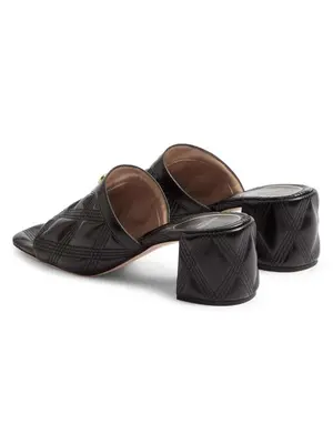 Valentino Garavani Quiltie 67 Quilted Nappa Leather 60mm Slide Sandals