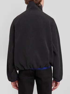 AMI Paris Half-zip Fleece Pullover