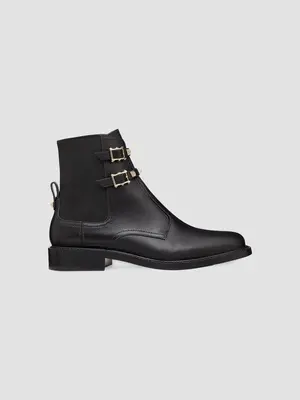 Valentino Garavani Rockstud 20mm Calfskin Ankle Boots - Black