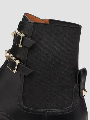 Valentino Garavani Rockstud 20mm Calfskin Ankle Boots