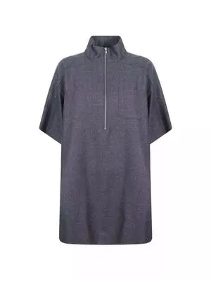 MAISON MARGIELA Half-zip Wool Mini Dress - Grey