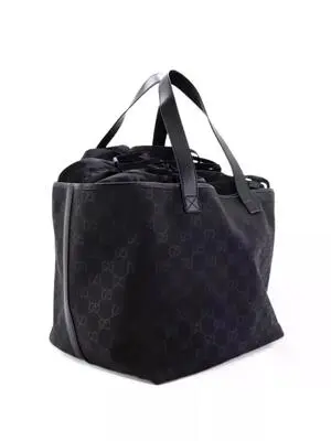 Gucci Edge Gg Rubber Effect Leather Large Tote Bag
