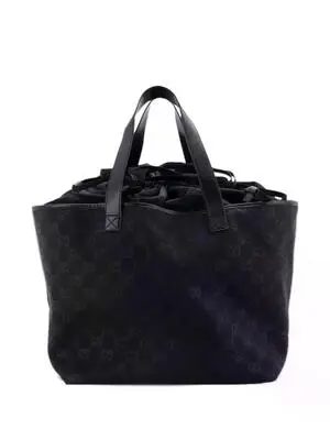 Gucci Edge Gg Rubber Effect Leather Large Tote Bag
