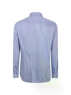 TINTORIA MATTEI 954 Vertical-stripe Long-sleeve Shirt