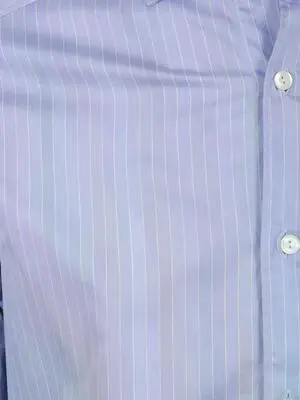 TINTORIA MATTEI 954 Vertical-stripe Long-sleeve Shirt