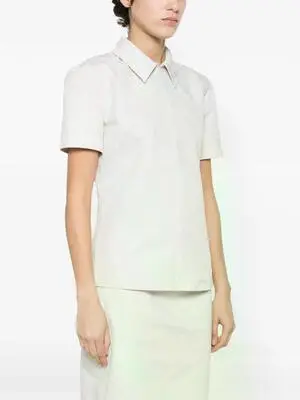 Gucci Gg Cotton Gabardine T-shirt - Neutrals