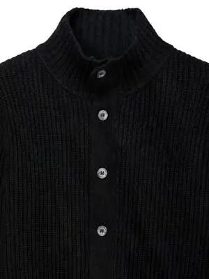 DUNST Ribbed-knit High-neck Sweater