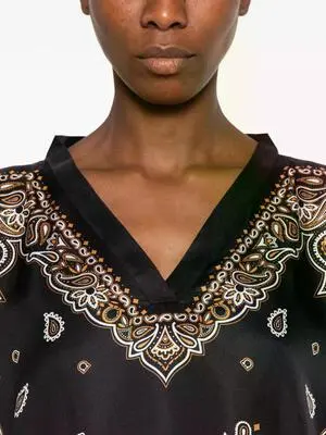 FERRAGAMO Paisley-print Silk Blouse