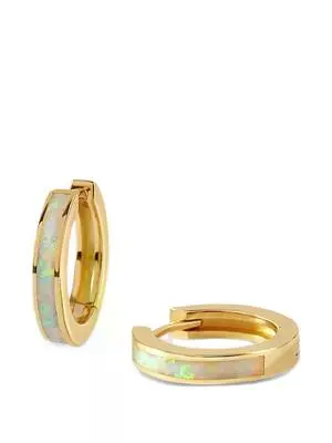 EDGE OF EMBER Huggie Opal Earrings