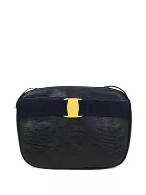 FERRAGAMO Vara Bow Shoulder Bag - Blue