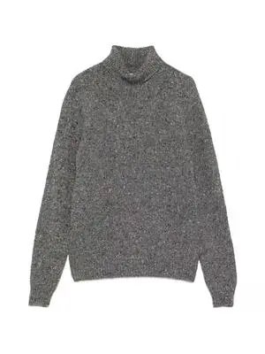 Bruno Manetti Speckled Roll-neck Sweater