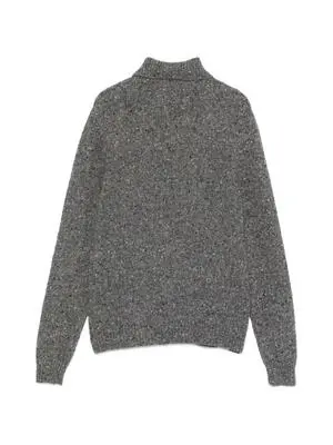 Bruno Manetti Speckled Roll-neck Sweater