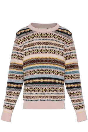 &daughter Kilda Shrunken Fairisle’ Wool Sweater