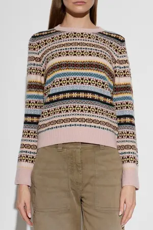 &daughter Kilda Shrunken Fairisle’ Wool Sweater