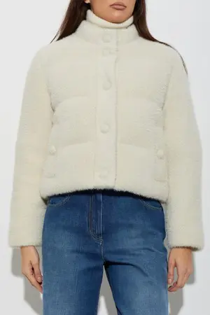 Moncler Down Jacket With Logo Patch