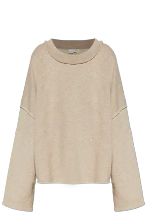 American Vintage Cotton Crewneck Sweatshirt - Beige
