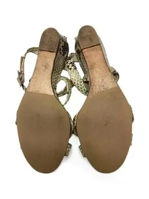 JIMMY CHOO Cross-strap Wedge Sandals
