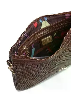 V°73 Woven-effect Clutch Bag