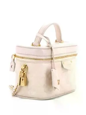 LOUIS VUITTON Vanity Handbag Monogram Embossed Lambskin Pm Satchel