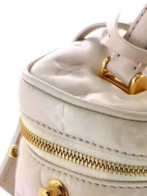 LOUIS VUITTON Vanity Handbag Monogram Embossed Lambskin Pm Satchel