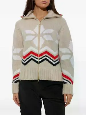 Bogner Frances Intarsia-knit Cardigan