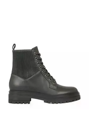 GIANVITO ROSSI Martis 20 Lace-up Ankle Boots - Grey