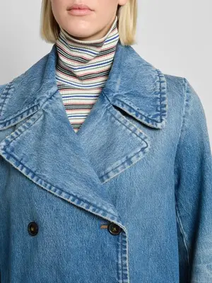 Dries Van Noten Riani Den Double-breasted Denim Coat