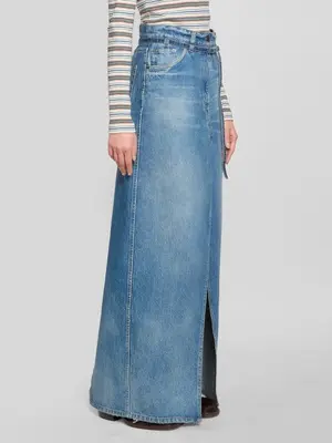 Dries Van Noten Silvana Den Denim Maxi Skirt