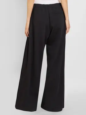 Dries Van Noten Hamesa Cotton Pleated Wide-leg Pants
