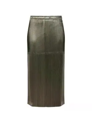 Issey Miyake Pleated Skirt - Green