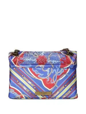 Kurt Geiger Kensington Crystal-embellished Shoulder Bag - Blue