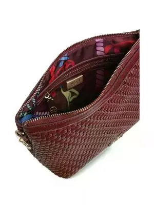 V°73 Zelda Woven-effect Clutch Bag