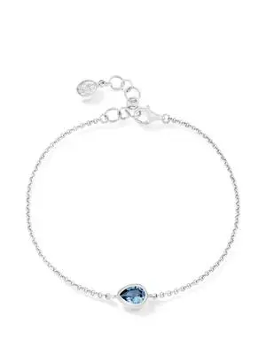 DOWER & HALL Pear-cut Pendant Chain Bracelet - Silver