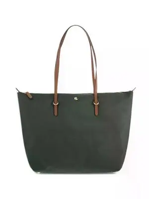 Ralph Lauren Large Logo-plaque Shoulder Bag - Green
