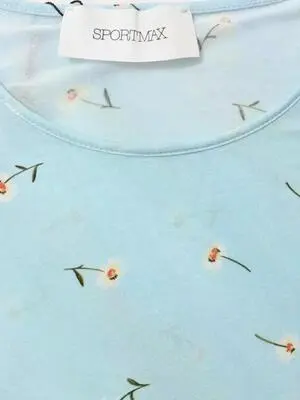 Sportmax Flower-print T-shirt