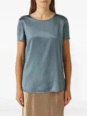Max Mara Satin-finish Short-sleeve T-shirt
