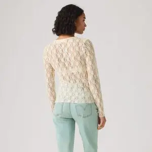 LEVI'S Seraphina Lace Long-sleeve Top