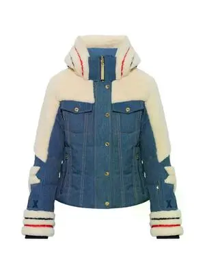 Bogner Shearling-trimmed Padded Ski Jacket - Blue