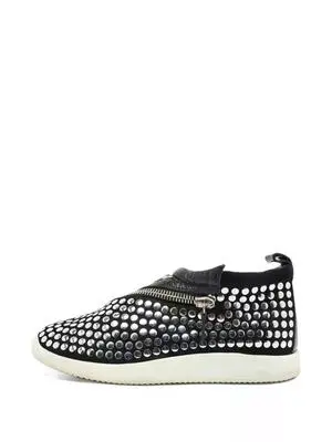 GIUSEPPE ZANOTTI Eve Stud-embellished Sneakers - Black