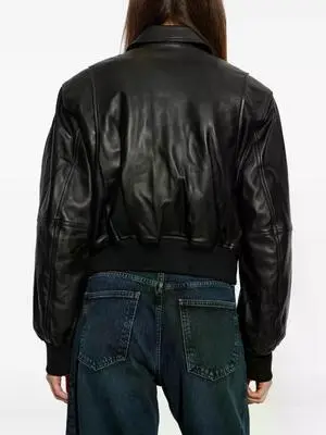 WILLY CHAVARRIA Button-flap Leather Jacket
