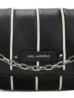 Karl Lagerfeld K/axis Contrast Piping Shoulder Bag