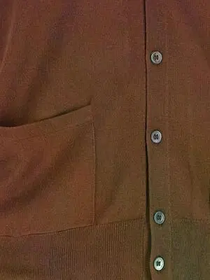Al Duca D'aosta Button-up V-neck Knitted Vest - Brown